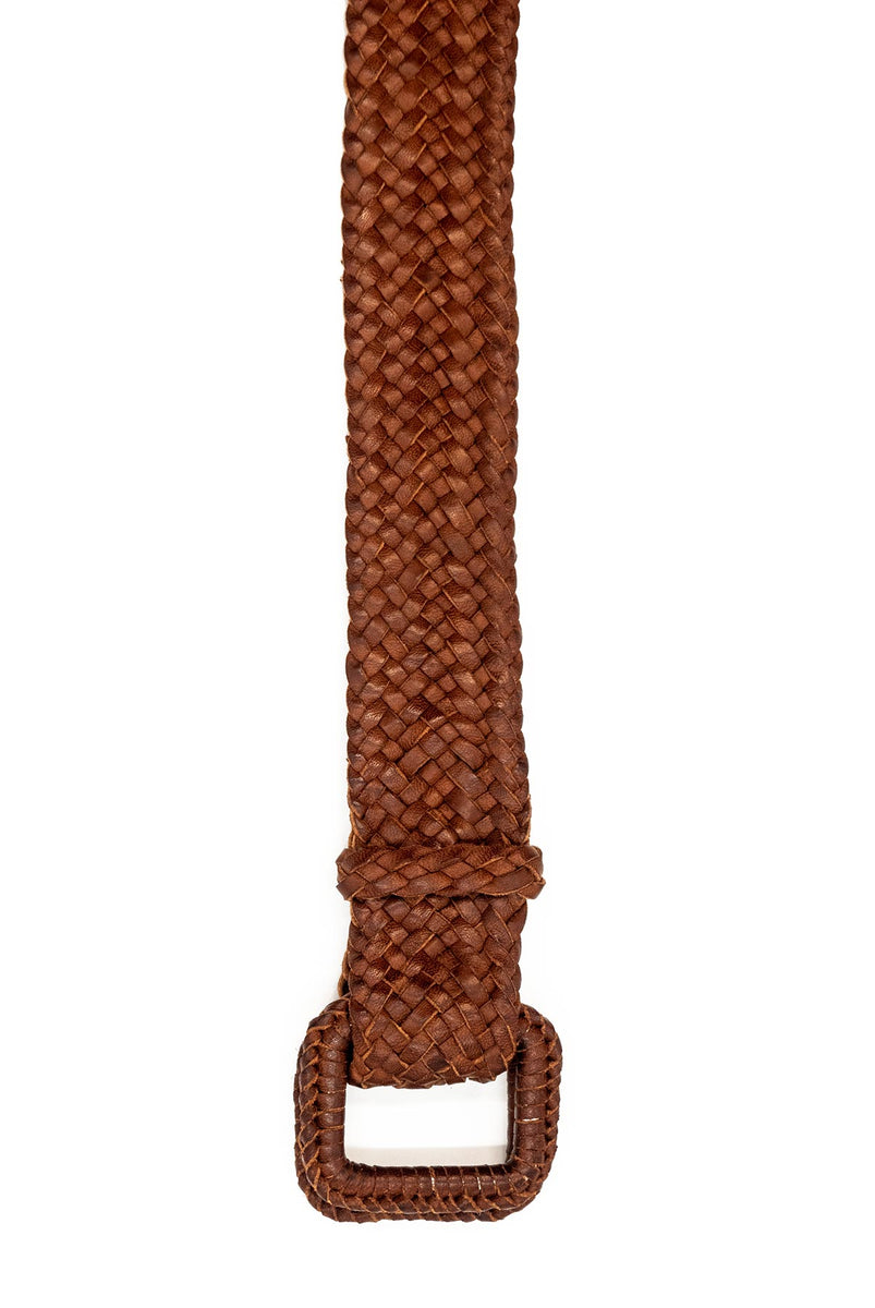 Leather Belt - 9 Strand - Tan (thin) – The Kangaroo Belt Company