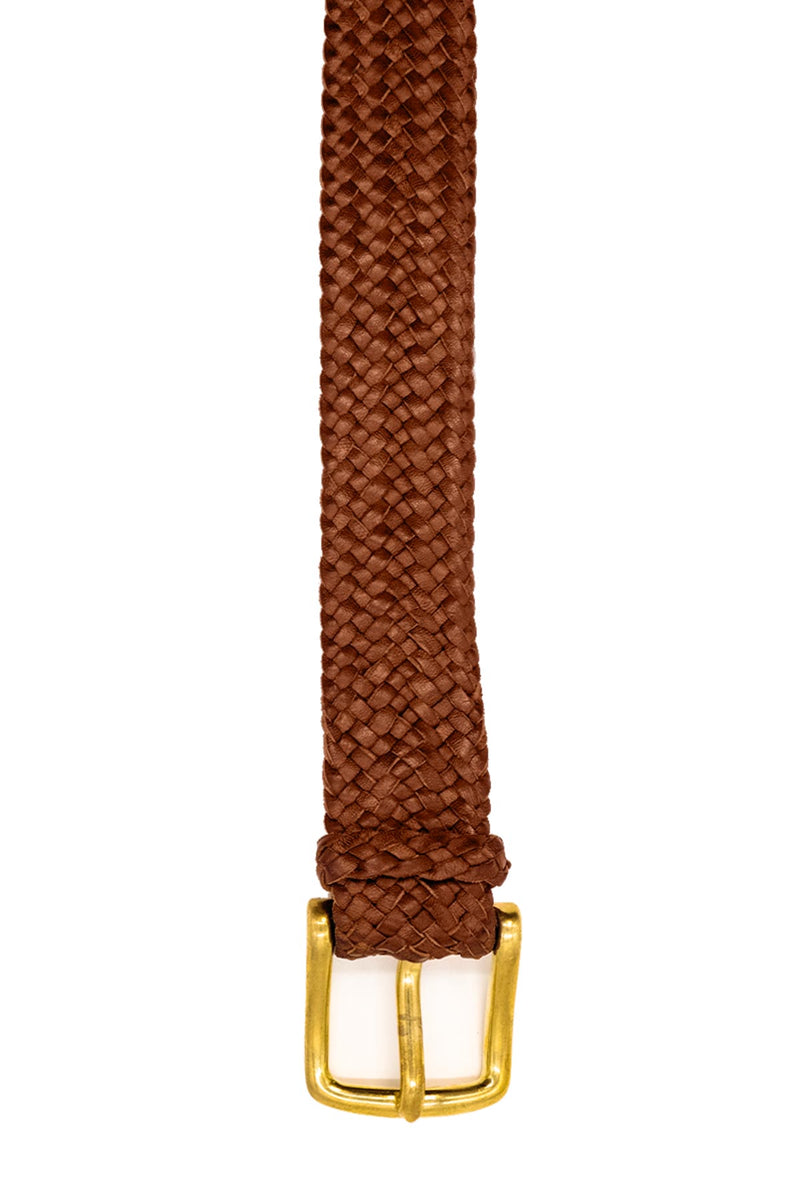 Leather Belt - 9 Strand - Tan (thin) – The Kangaroo Belt Company